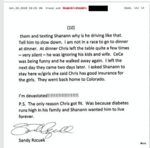 Sandi Rzucek Typed Statement to Detective Baumhover [39th Tranche ...