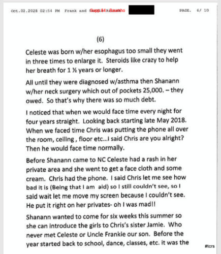 Sandi Rzucek Typed Statement to Detective Baumhover [39th Tranche ...