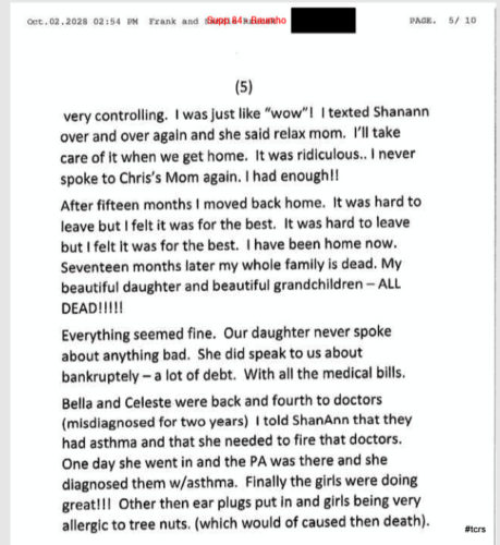 Sandi Rzucek Typed Statement to Detective Baumhover [39th Tranche ...