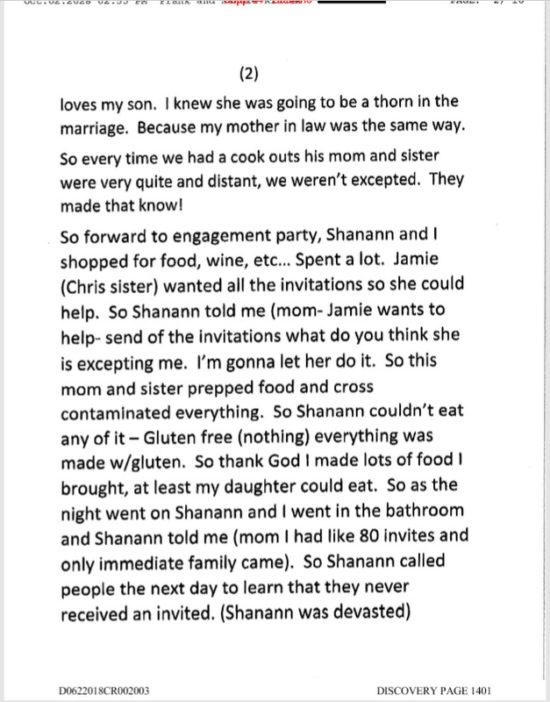 Sandi Rzucek Typed Statement to Detective Baumhover [39th Tranche ...